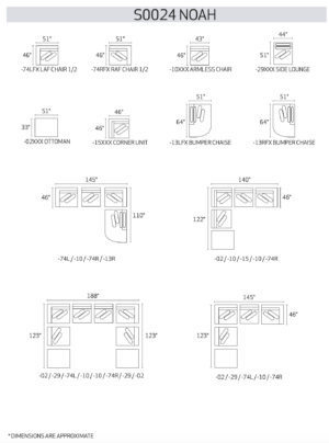 Jonathan Louis - Noah Sectional | Sectional Sofas | SofaBed Etc.