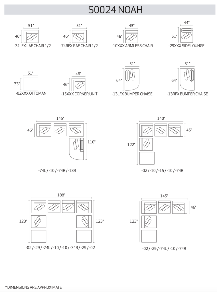 Jonathan Louis - Noah Sectional | Sectional Sofas | SofaBed Etc.