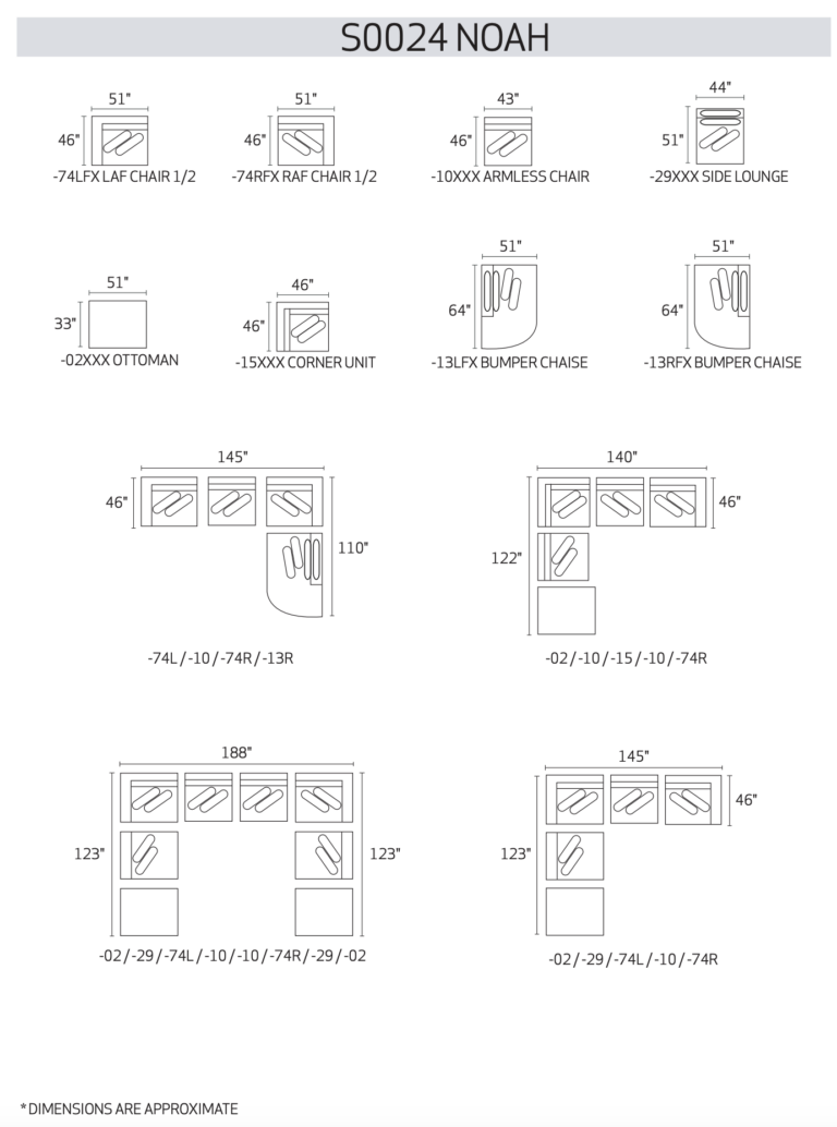 Jonathan Louis - Noah Sectional | Sectional Sofas | SofaBed Etc.